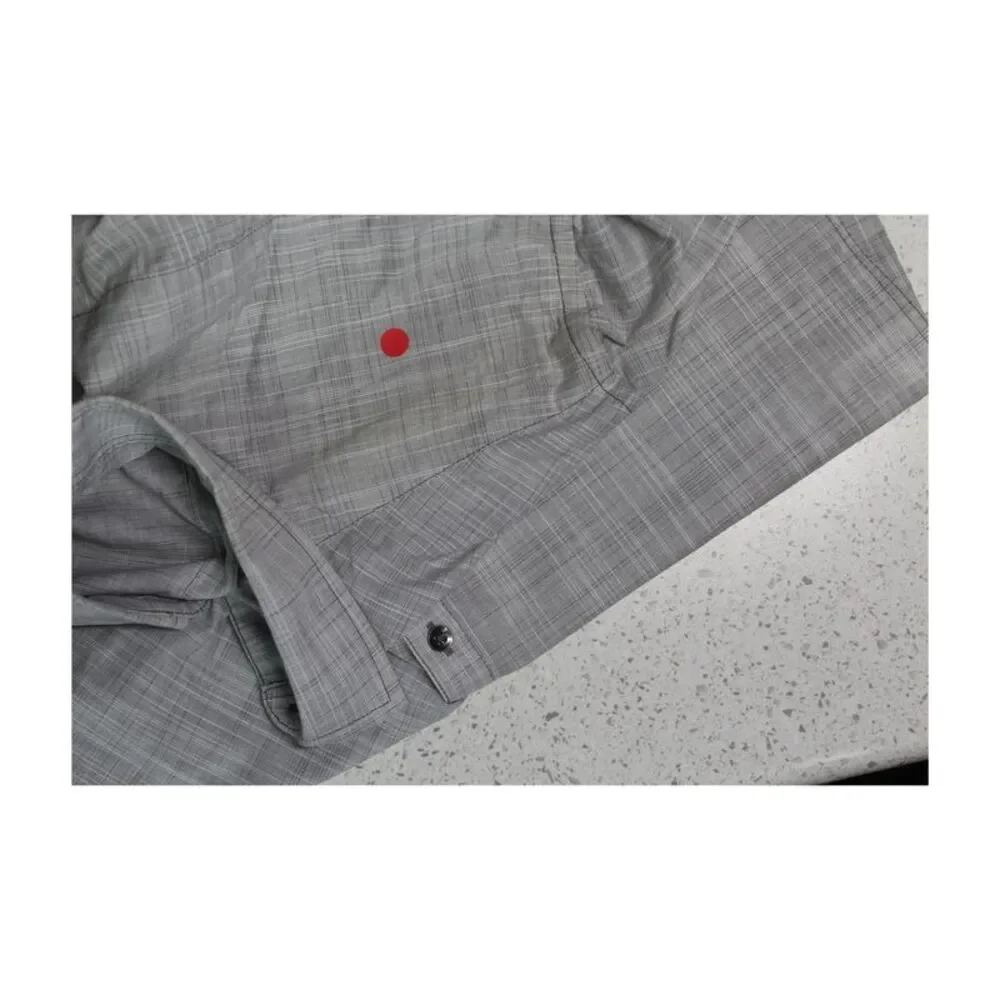 Alfani | Shirts | Alfani Mens Textured Button Up Shirt Grey S Neck Dm ...